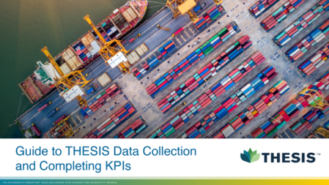 Data Collection and Completing KPIs - The Sustainability Consortium