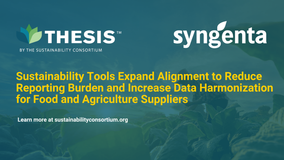 Sustainability Tools Expand Alignment to Reduce Reporting Burden and ...