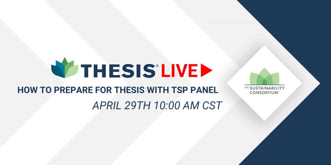THESIS Live: How to Prepare for THESIS with TSP Panel - The ...